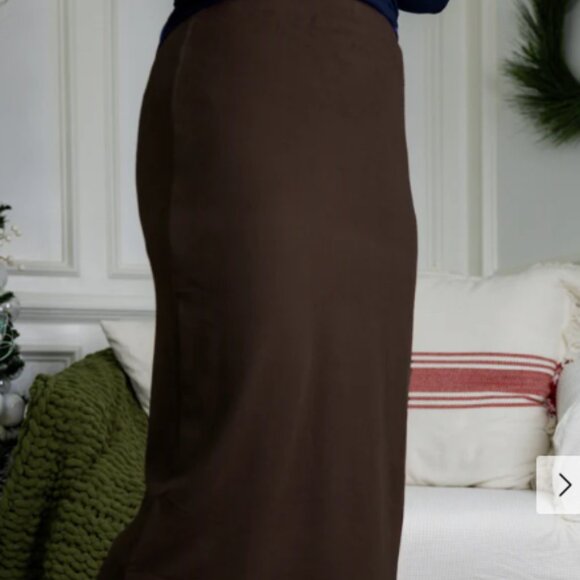 'NUGGLES | Skirts | Nwt Nuggles 3 Winter Relaxed Midi Skirt Brown ...
